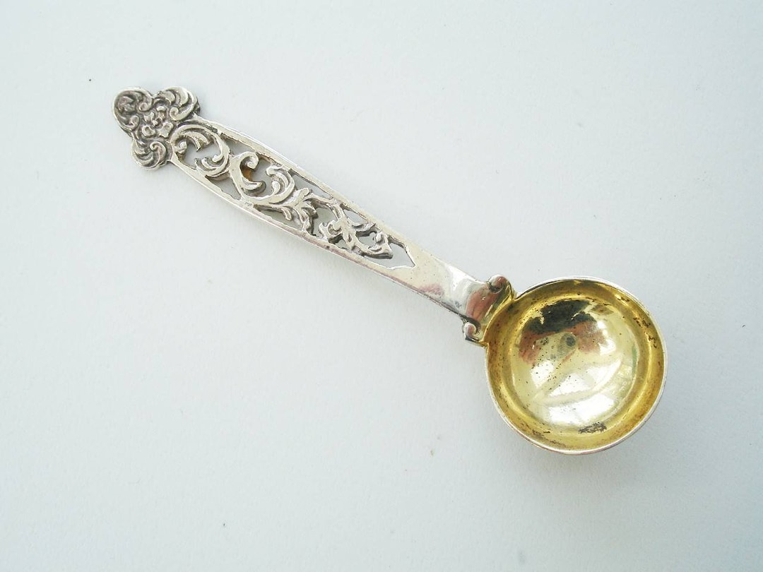 Antique Silver Salt Spoon - Good Decoration - Etsy