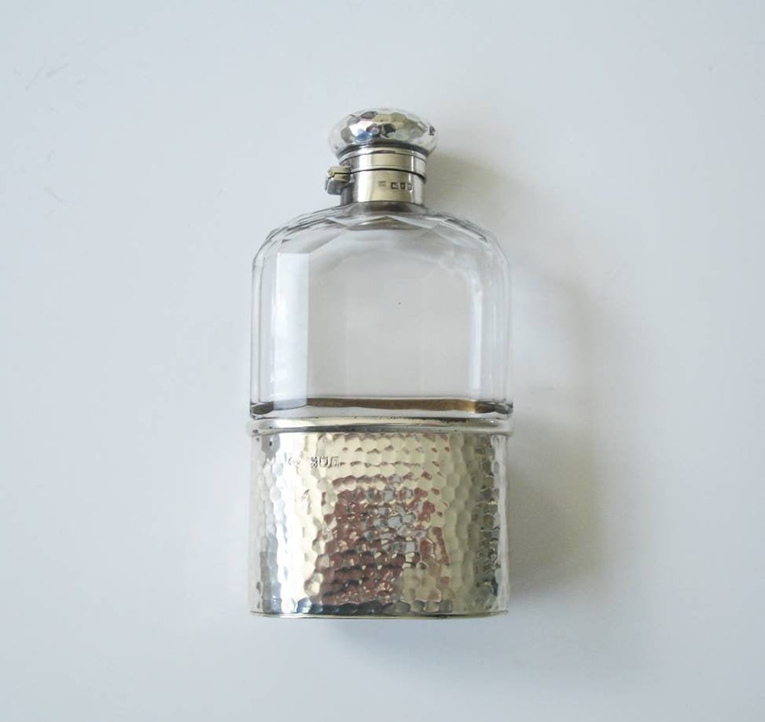 Arts & Crafts Planished Silver Hip Flask 1906 (HF4) - Etsy