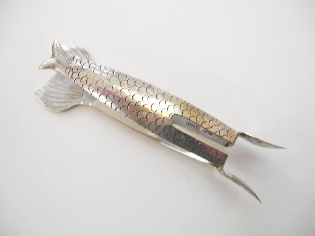 Antique Vilcar Silver Plated Fish Tongs - Etsy