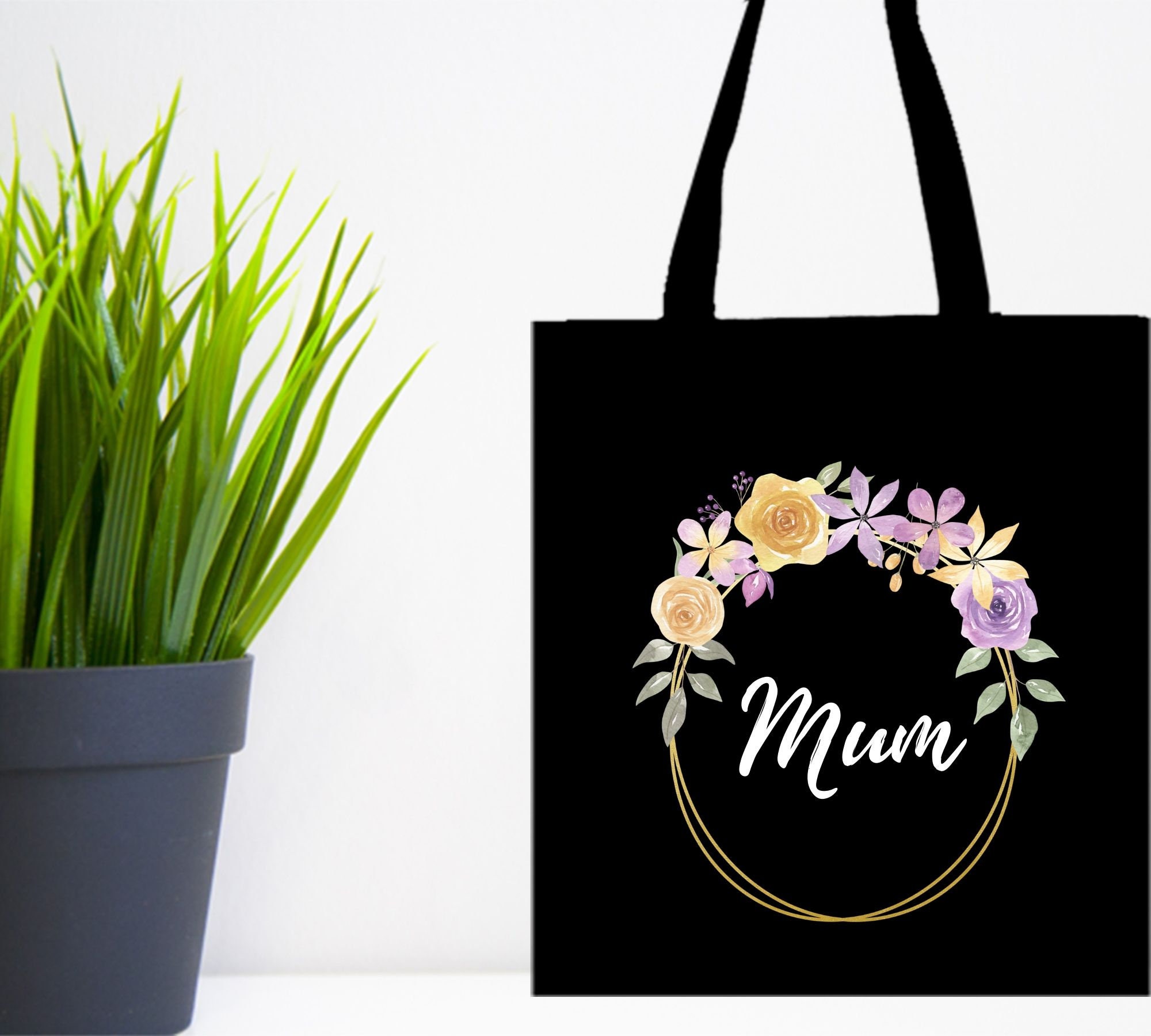 12 Lilac Lemon Rose Floral Geometric Polygonal Frames Gold & - Etsy UK