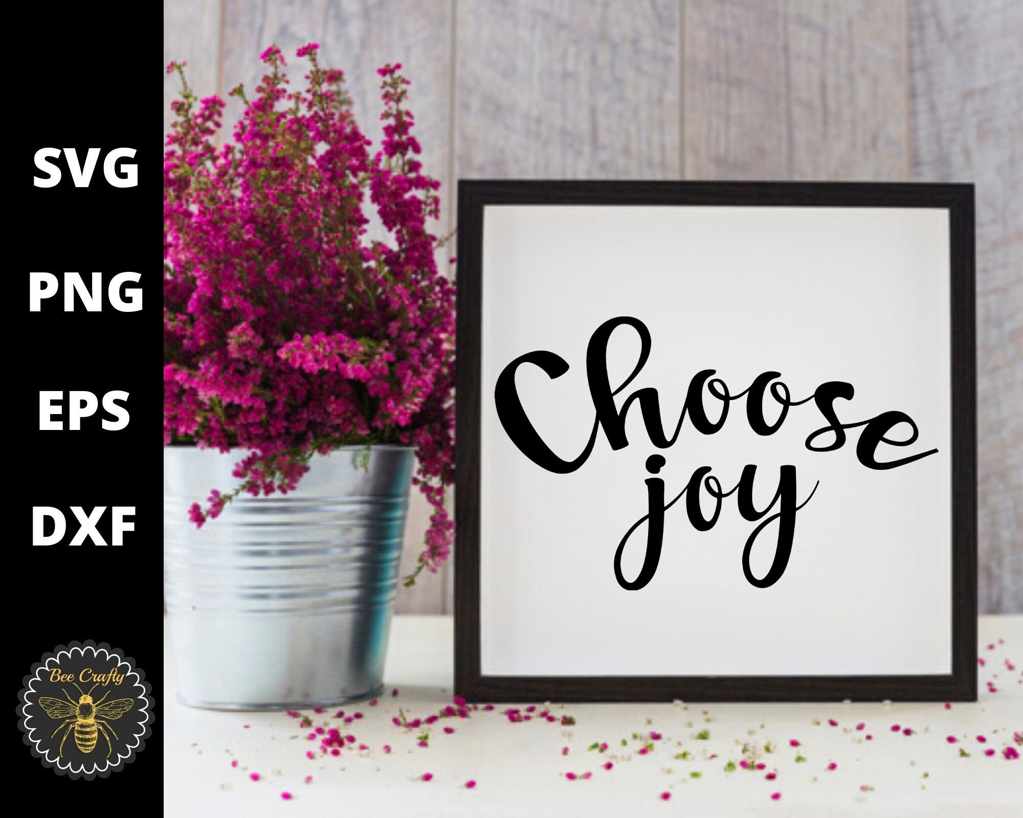 Choose SVG Slogan Bundle Love Life Happy Joy Kindness | Etsy
