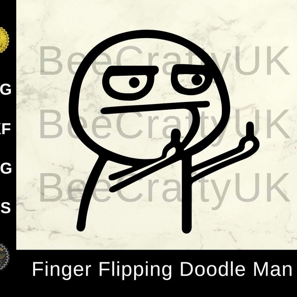 Middle Finger Decal - Etsy