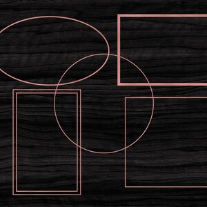 Rose Gold Design Elements | Rose Gold Metallic Clipart | Rose Gold Foil ...