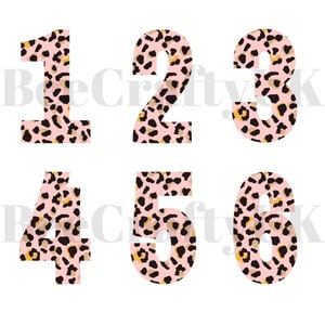 Pink Leopard Print Letters & Numbers | Animal Print Font Alphabet A-Z ...