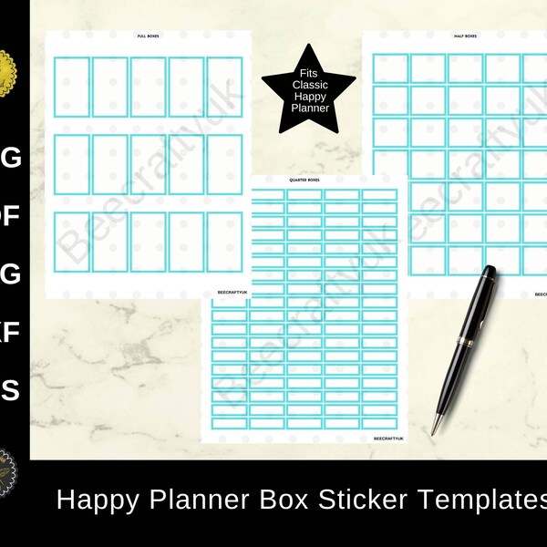 Happy Planner Svg - Etsy