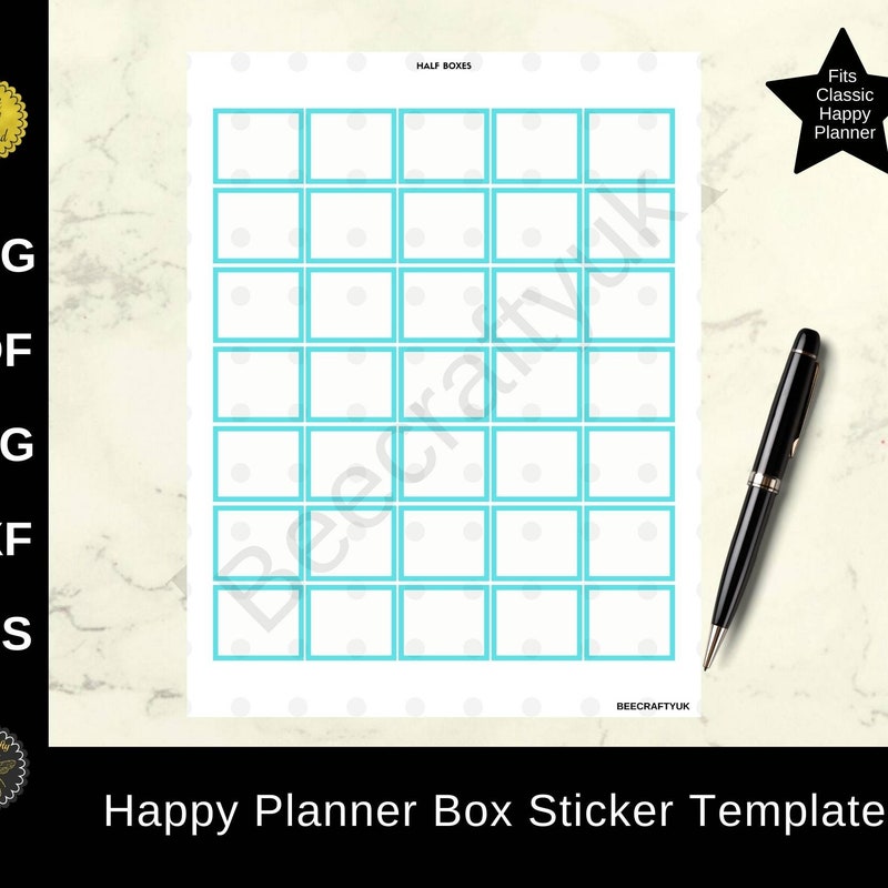 Happy Planner Svg - Etsy