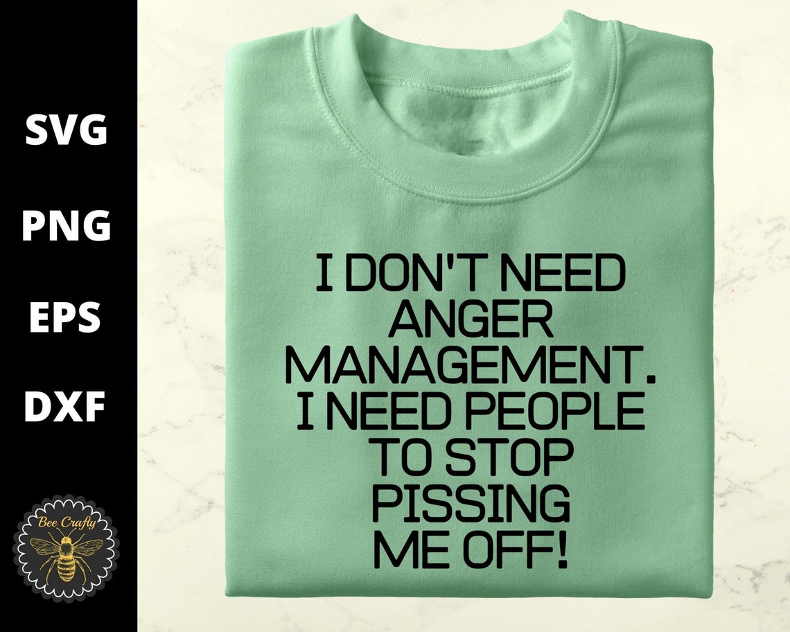 Anger Management SVG Slogan Shirt SVG Logo Humourous - Etsy