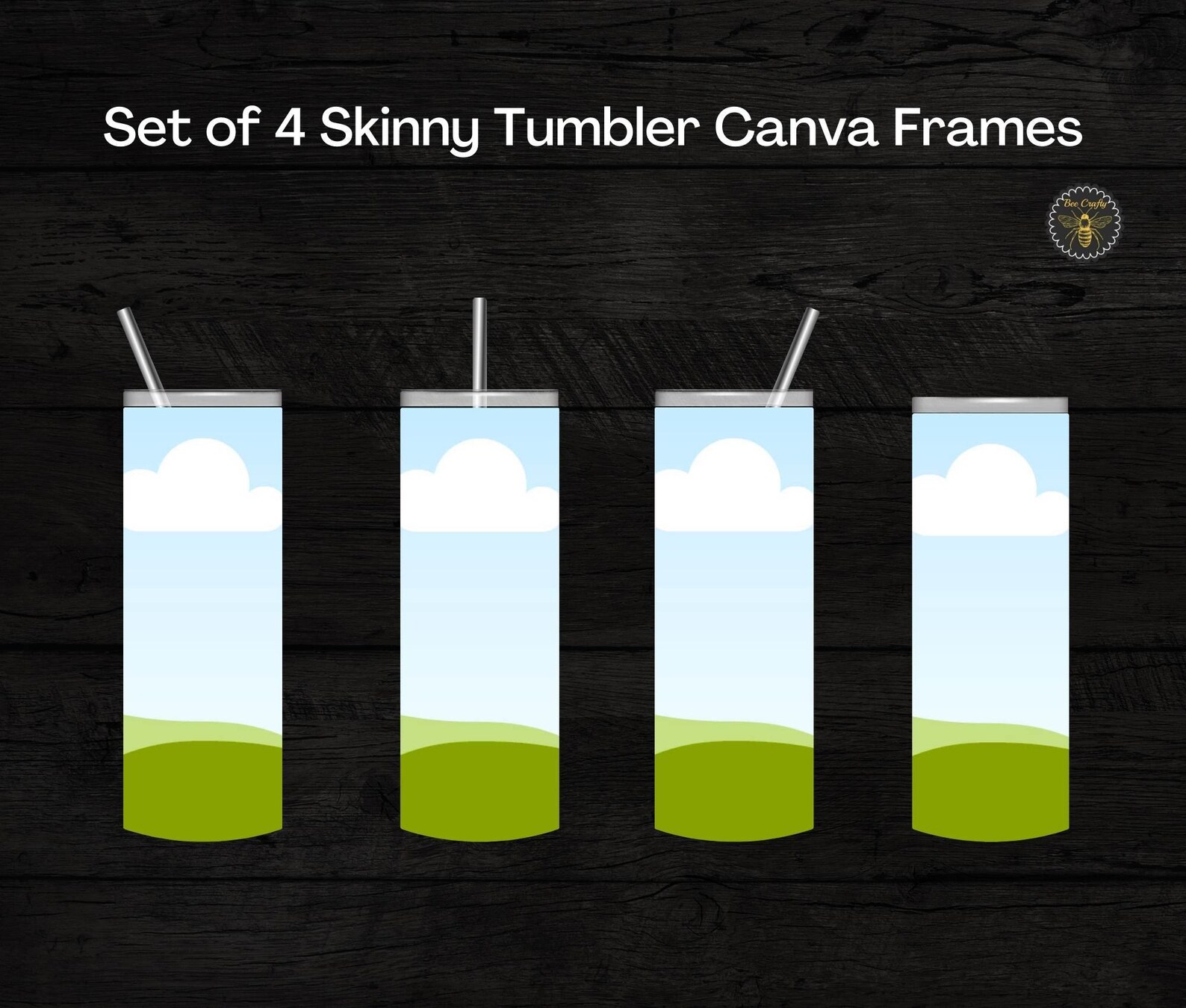 Skinny Tumbler Mockup Canva Frames Editable in Canva 20oz - Etsy
