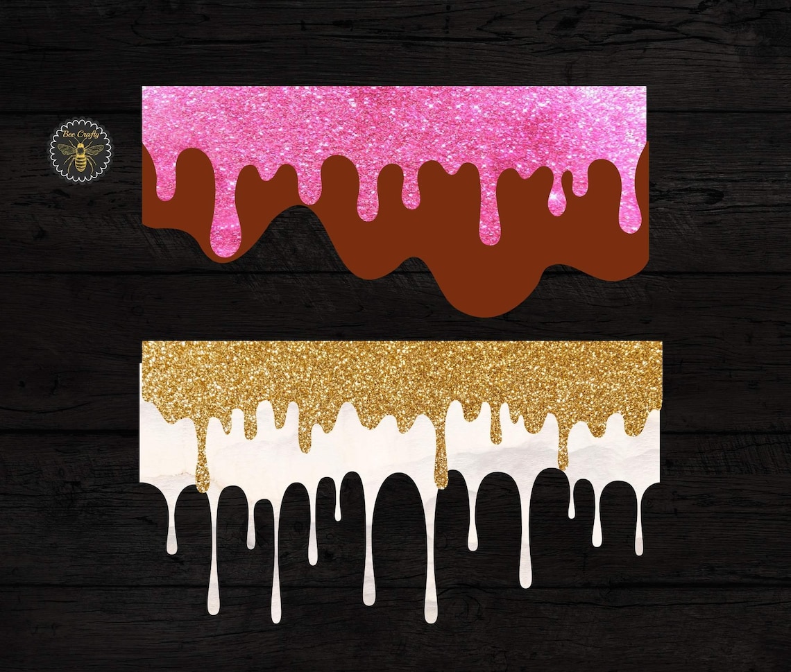 Custom Canva Dripping Border Frames | Drag and Drop Editable in Canva ...