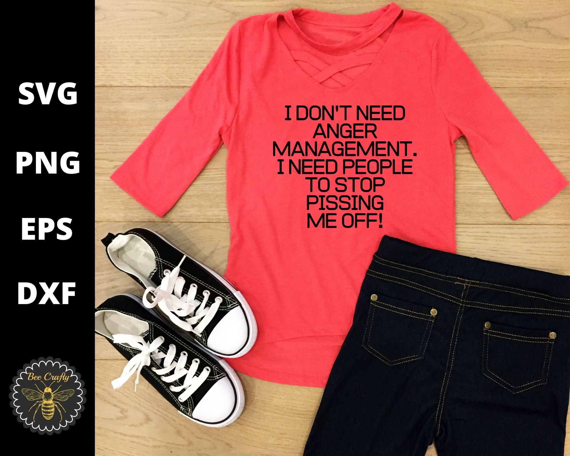 Anger Management SVG Slogan | Shirt SVG Logo | Humourous Typography SVG ...