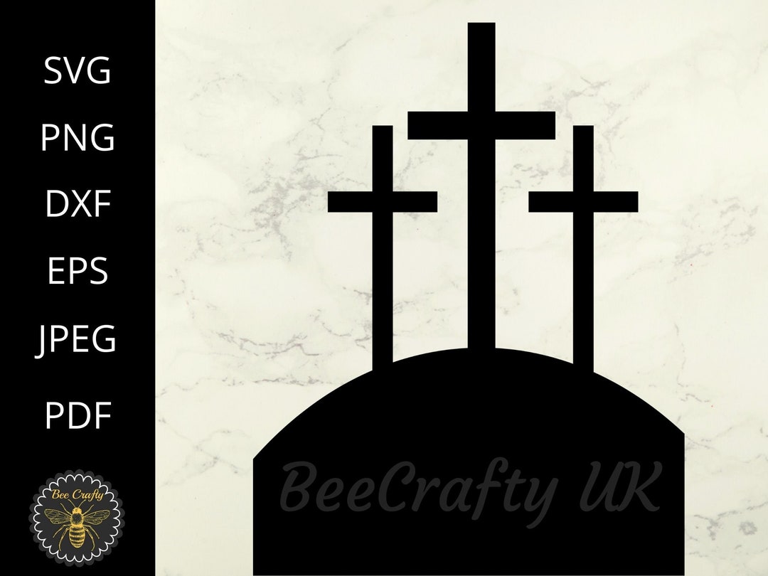 Mount Calvary SVG | Calvary Cross Clipart | Religious Crosses Image ...