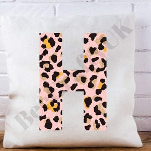 Pink Leopard Print Letters & Numbers | Animal Print Font Alphabet A-Z ...