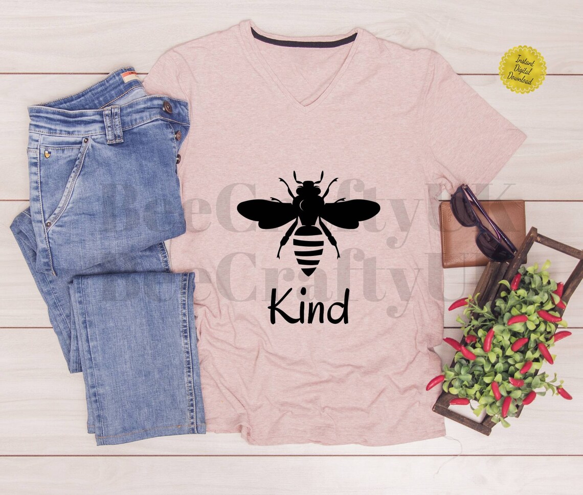 Bee Kind SVG Bundle Two Bee Clipart Elements Bumble Bee | Etsy