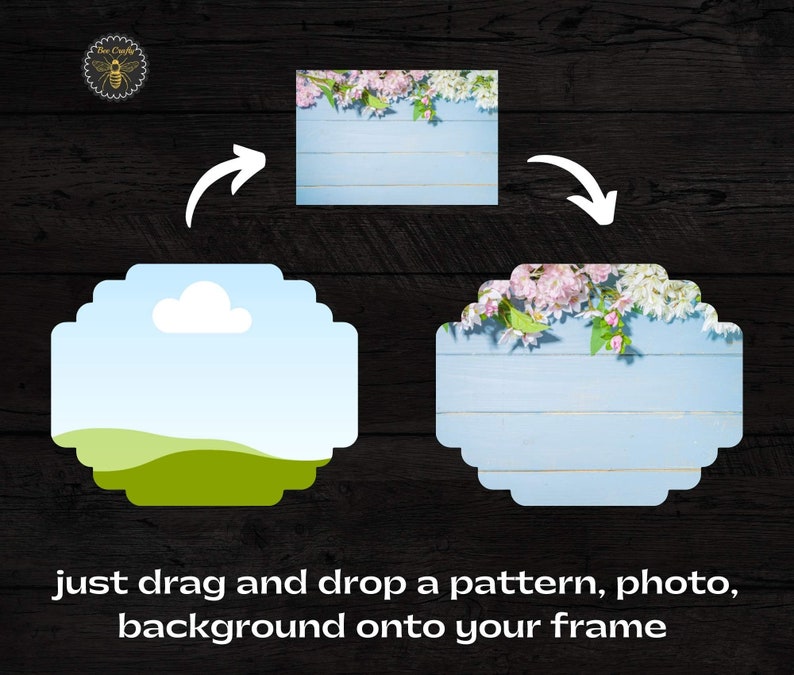 Custom Label Tags Canva Frames Editable in Canva Labels / - Etsy