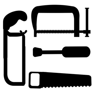Work Tools SVG Bundle | Tools Silhouettes Clipart Design Elements | Svg ...