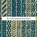Royal Blue Digital Paper Pack Mixed Pattern Scrapbooking - Etsy