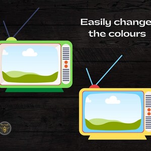 Custom Retro TV Screen Frames | Drag and Drop Editable in Canva ...