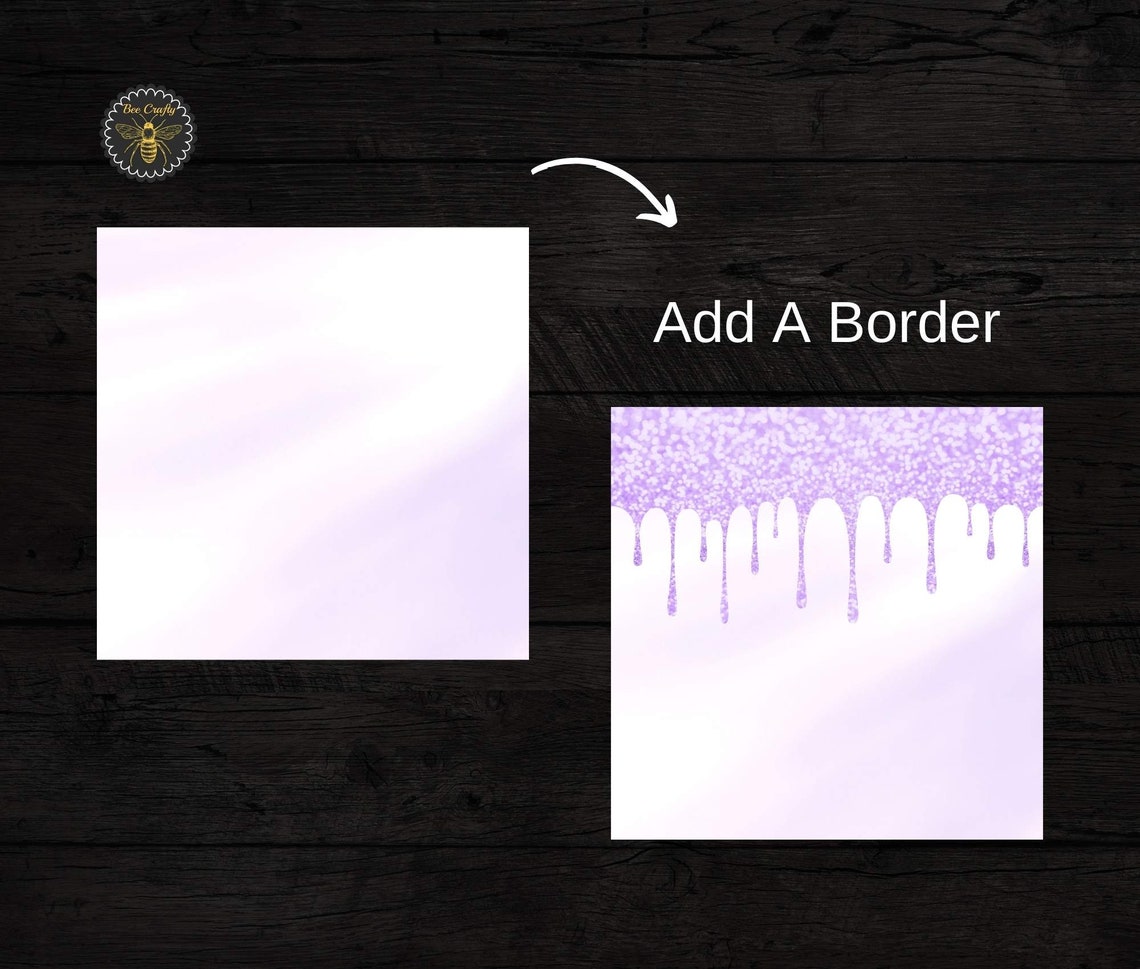 Custom Canva Dripping Border Frames | Drag and Drop Editable in Canva ...