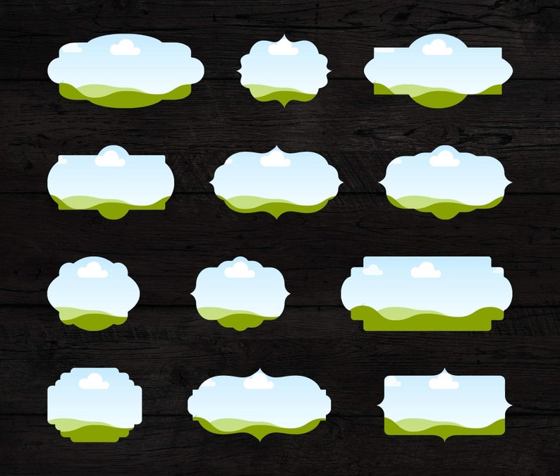 Custom Label Tags Canva Frames Editable in Canva Labels / - Etsy