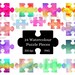 Watercolour Puzzle Pieces Puzzle Piece Clip Art Watercolor | Etsy