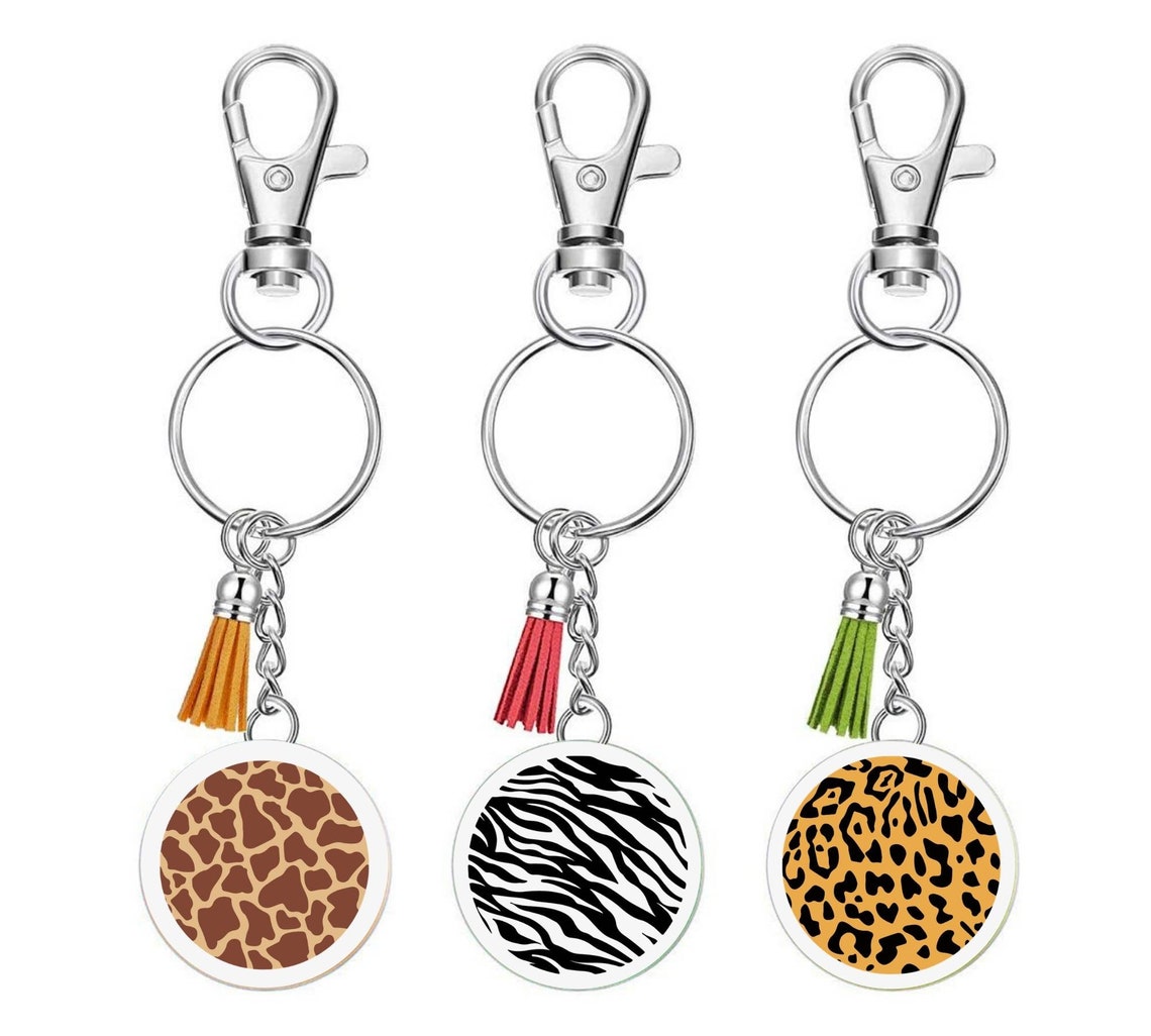 Round Circle Patterns Circle Keyring Patterns DIY Keychain | Etsy UK