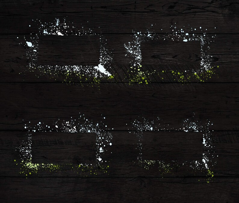 Custom Paint Ink Splatter Canva Frames Editable in Canva - Etsy