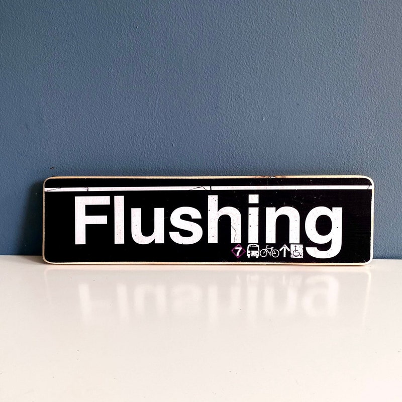 Flush Sign - Etsy