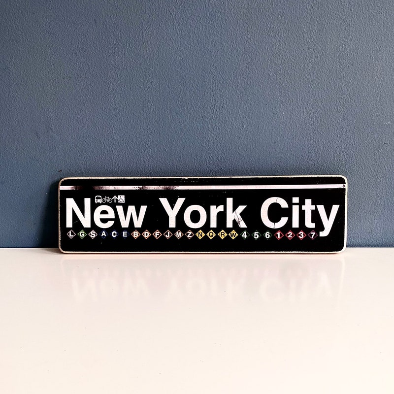 New York Subway Sign - Etsy