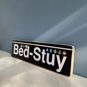 Bed Stuy Brooklyn New York City Neighborhood Hand Crafted Horizontal ...