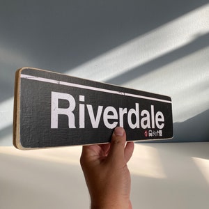 Riverdale Sign / the Bronx Nyc Neighborhood Hand Crafted Horizontal ...