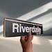 Riverdale Sign / the Bronx Nyc Neighborhood Hand Crafted Horizontal ...