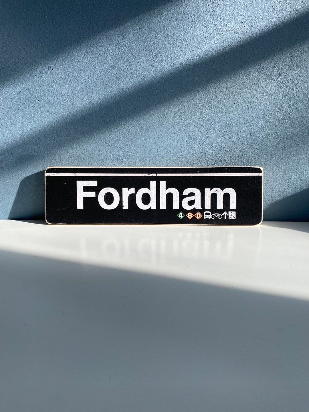 Fordham Sign / the Bronx Nyc Neighborhood Hand Crafted Horizontal ...