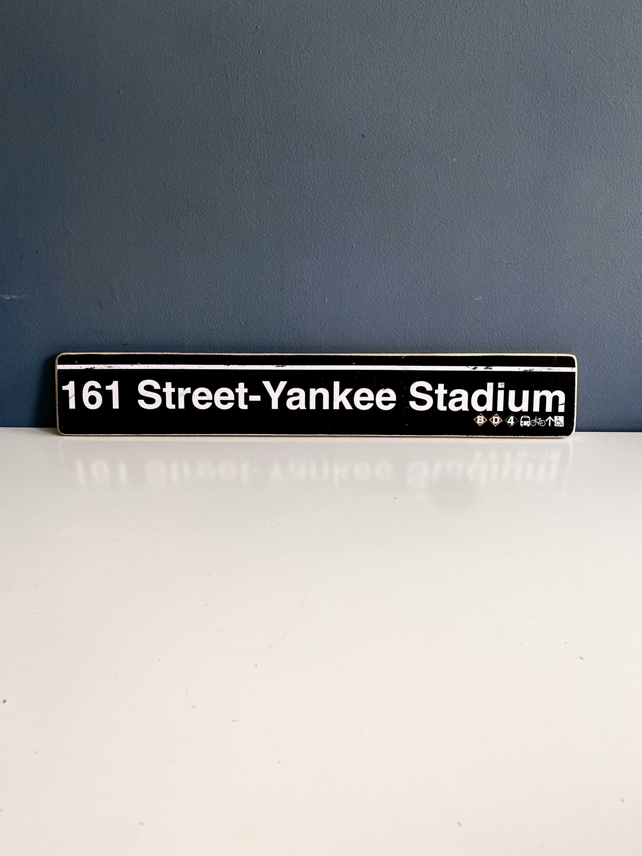 New York Yankees Stadium Subway sign - 161 Street Station Hand Crafted ...