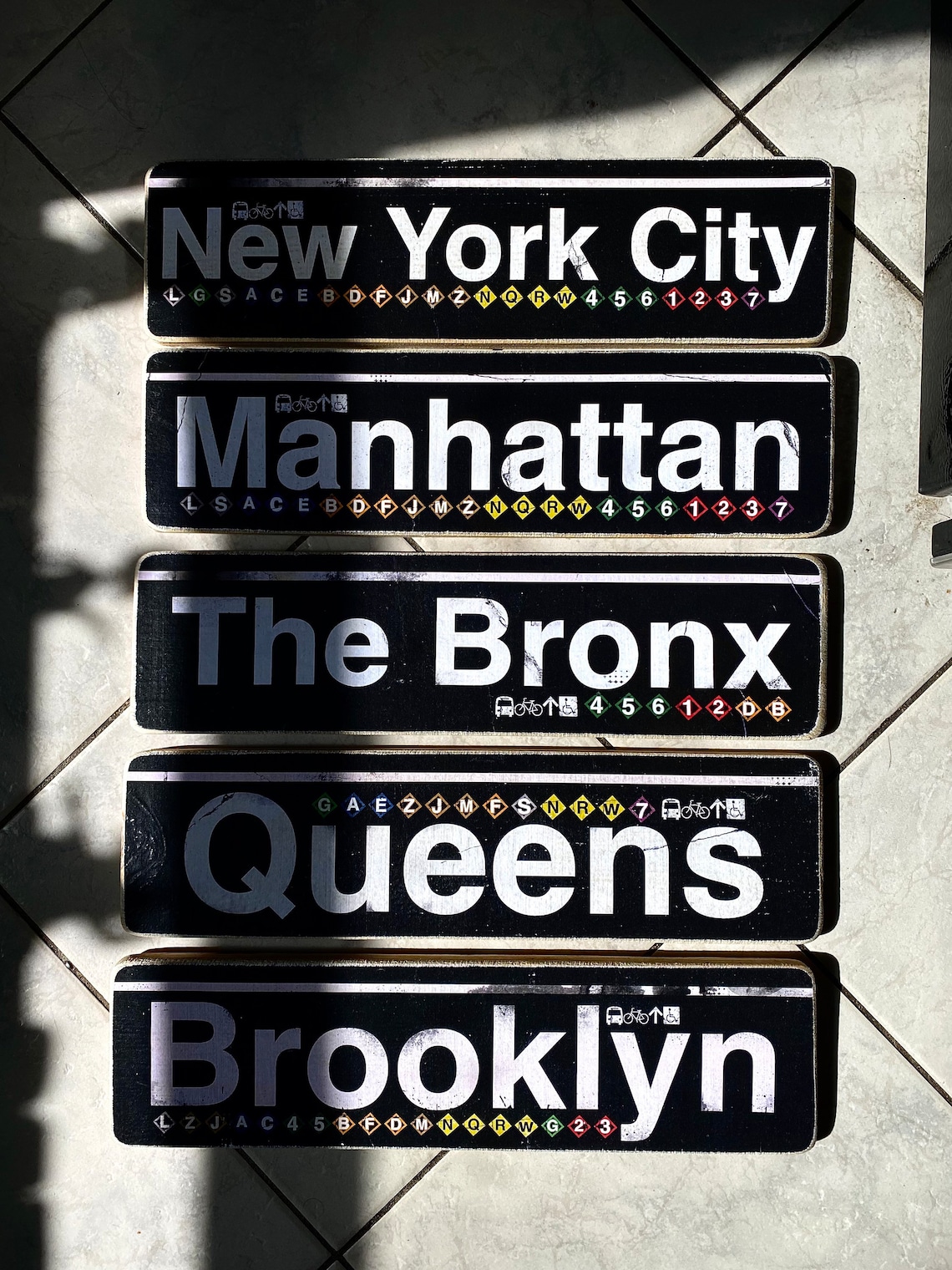 Handcrafted Bay Ridge Brooklyn Wood Sign: NYC Subway Art - Etsy
