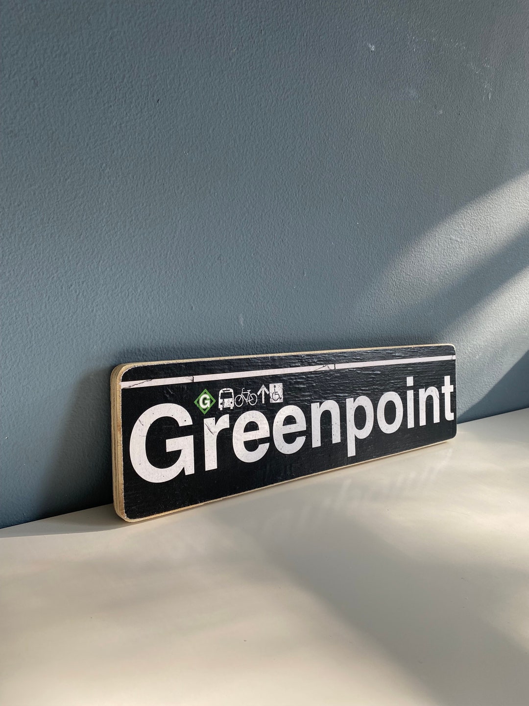 Greenpoint Brooklyn New York City Neighborhood Hand Crafted Horizontal ...
