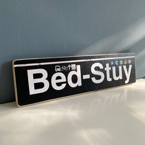 Bed Stuy Brooklyn New York City Neighborhood Hand Crafted Horizontal ...