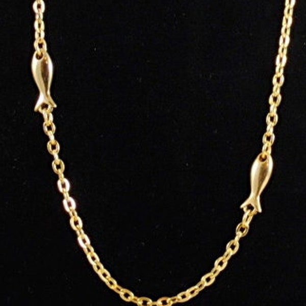Fish Chain Necklace - Etsy