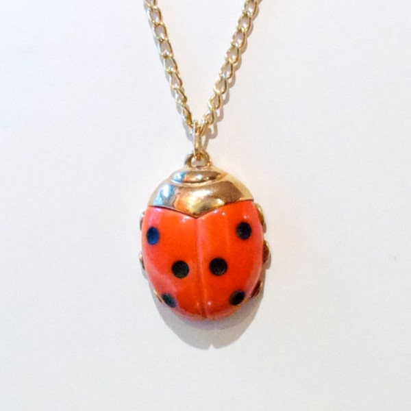 Ladybug Necklace - Etsy