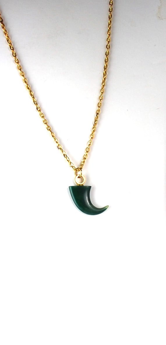 Vintage Italian Horn Evil Eye Amulet Corno Cornicello - Gem