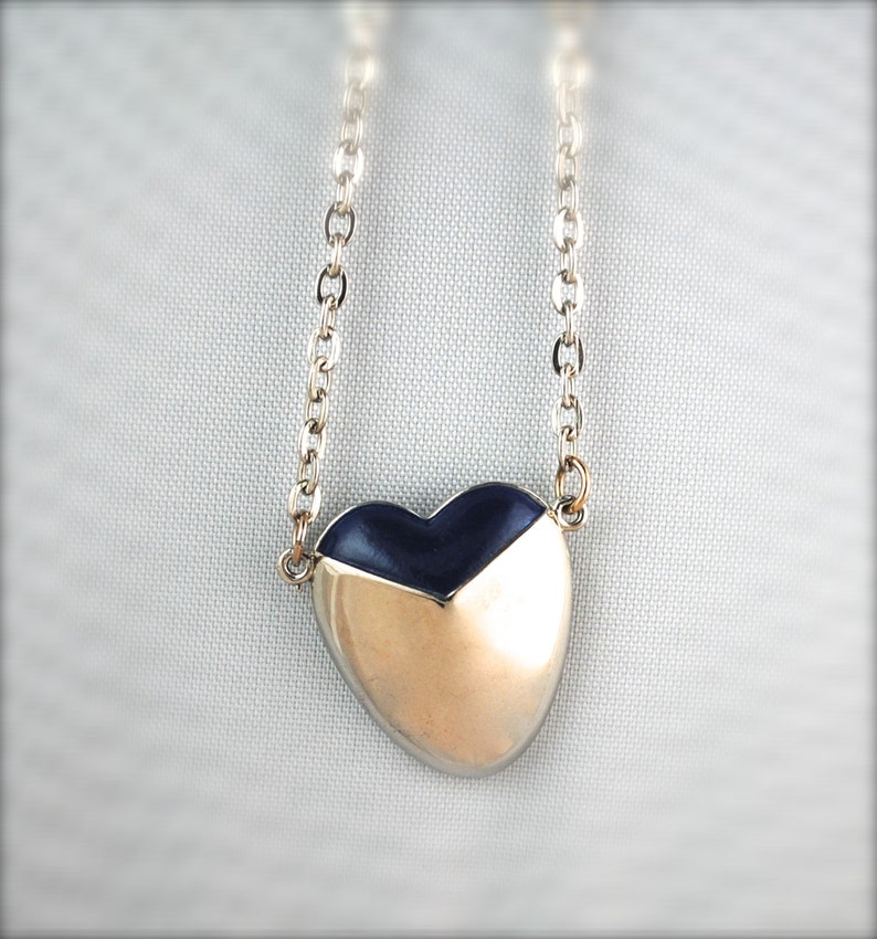 Vintage Heart Pendant 1970s - Etsy