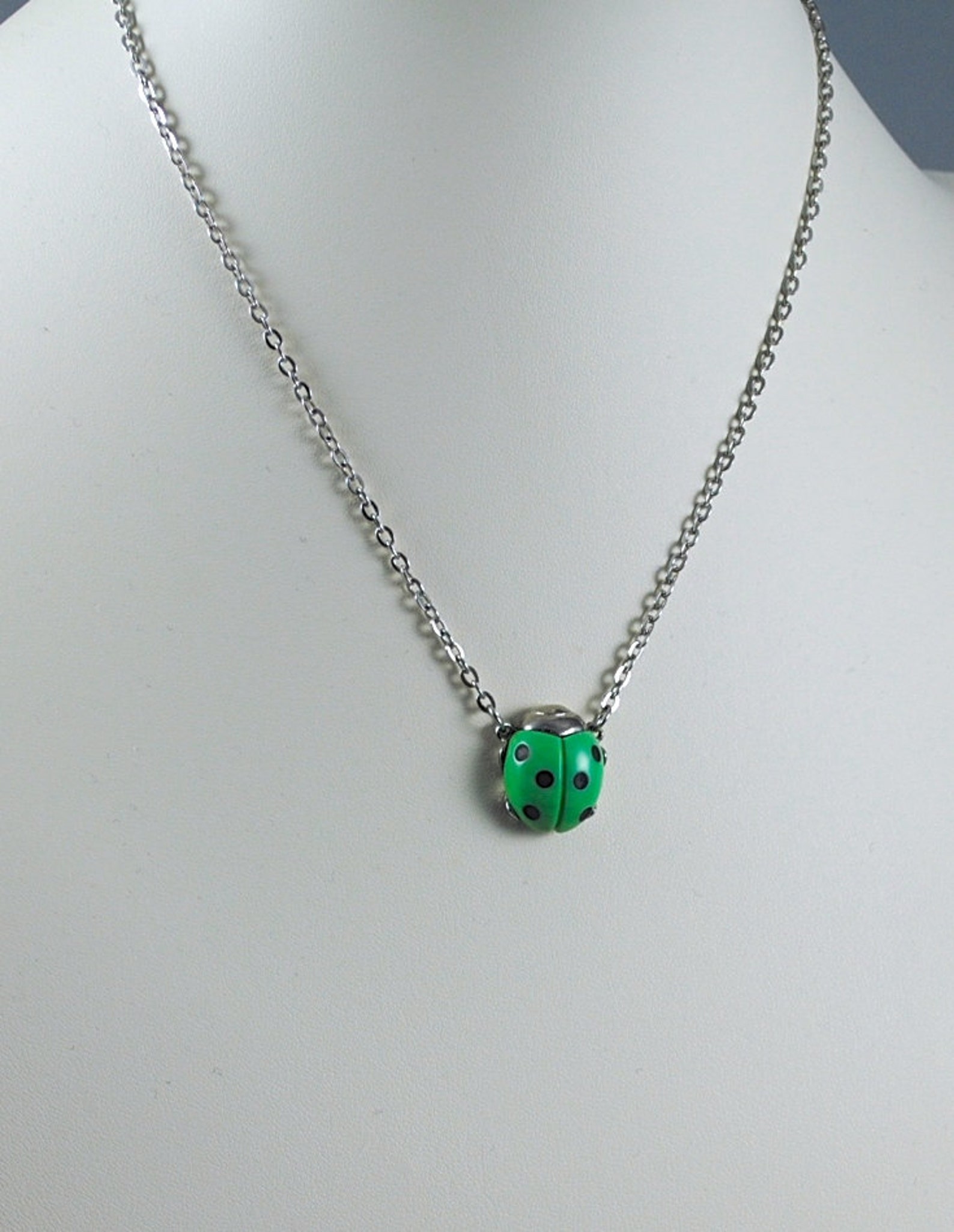 Ladybug Vintage RARE Ladybug Necklace Lucky Ladybug 1960s Good Luck Bug ...