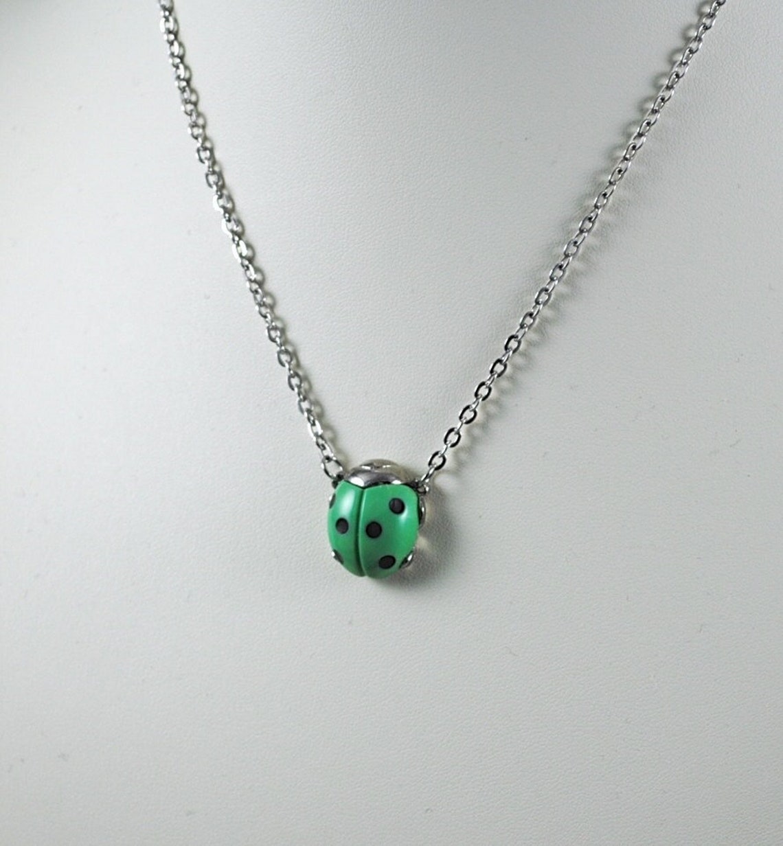 Ladybug Vintage RARE Ladybug Necklace Lucky Ladybug 1960s Good Luck Bug ...