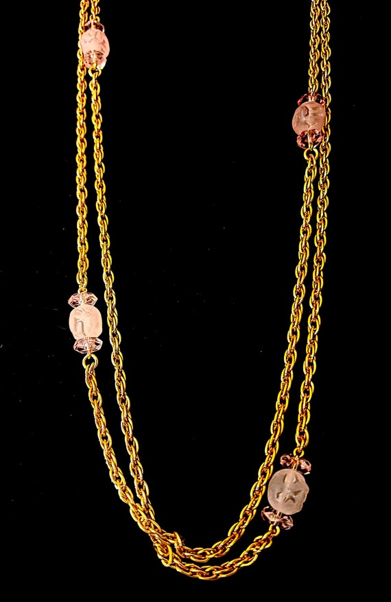 vintage 70s beaded necklace - Gem