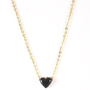 Heart Necklace Vintage Small Heart Pendant 1970s Resin Necklace - Etsy