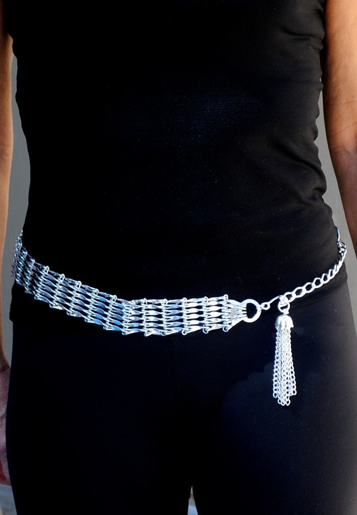 Vintage Belt Silver Toned Vintage Trending Belt | Etsy