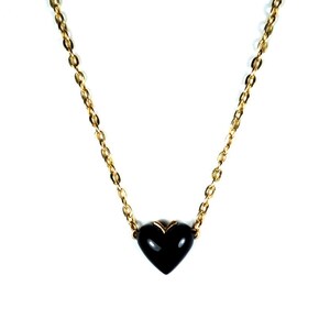Heart Necklace Vintage Small Heart Pendant 1970s Resin Necklace - Etsy