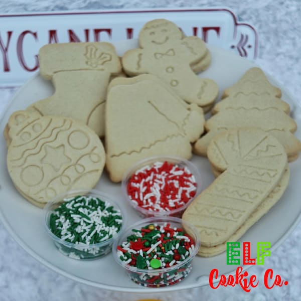 Holiday Decorated Sugar Cookies - Etsy