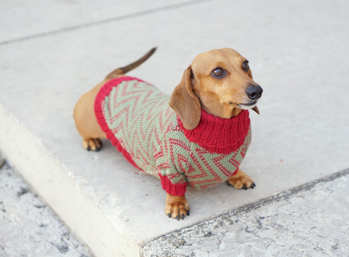 Winter Dachshund Sweater - Silk & Alpaca - Premium Dog Clothes ...