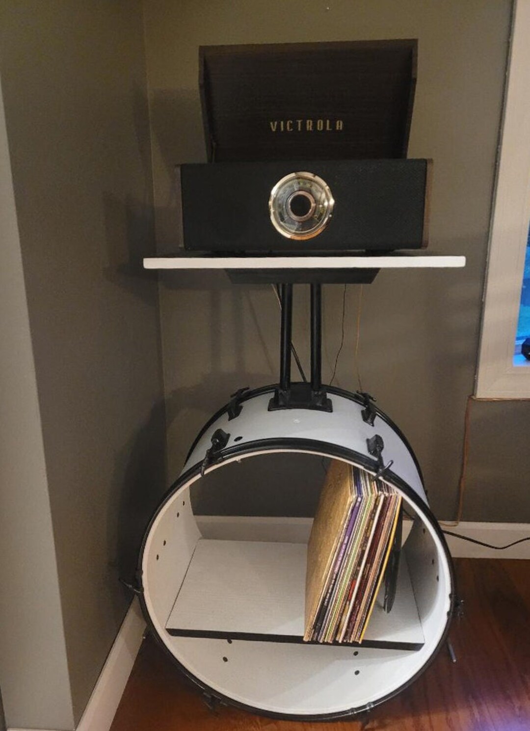 Bass Drum Turntable Stand/ Bass Drum/ Turntable Stand/ Record Album ...