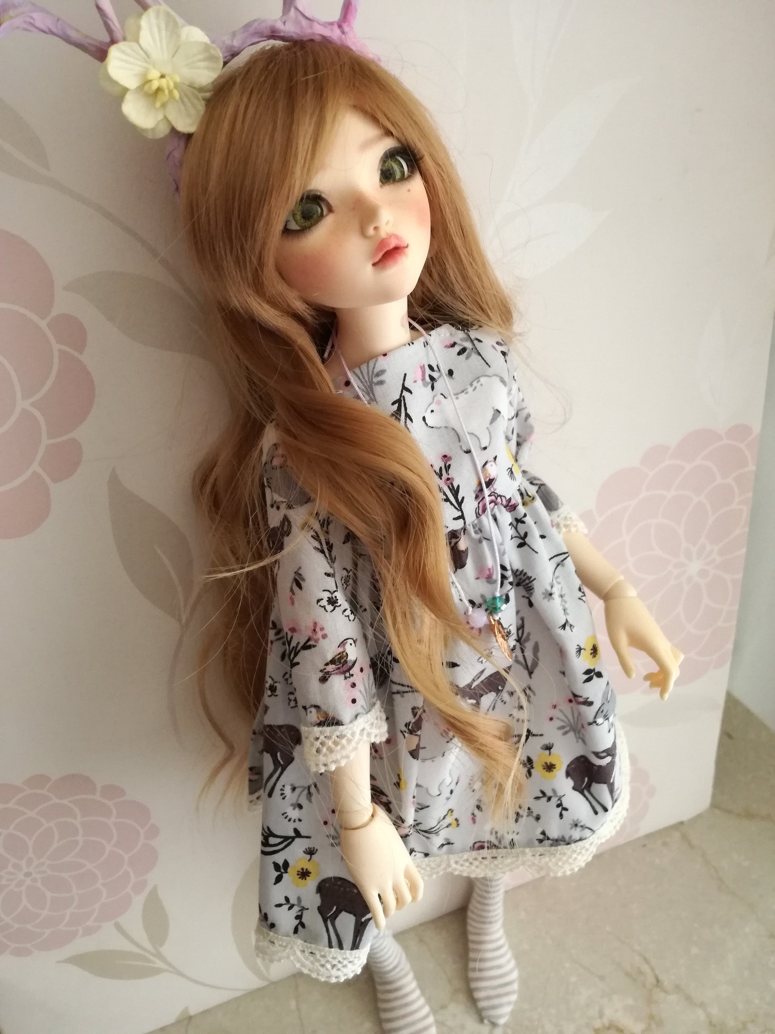 The forest Friends Dress for Msd Size Dolls | Etsy